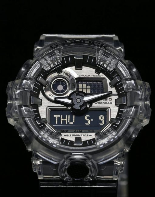 RELOJ CASIO G-SHOCK GA-700SK-1ADR TRANSPARENT STYLE - Unitime Argentina